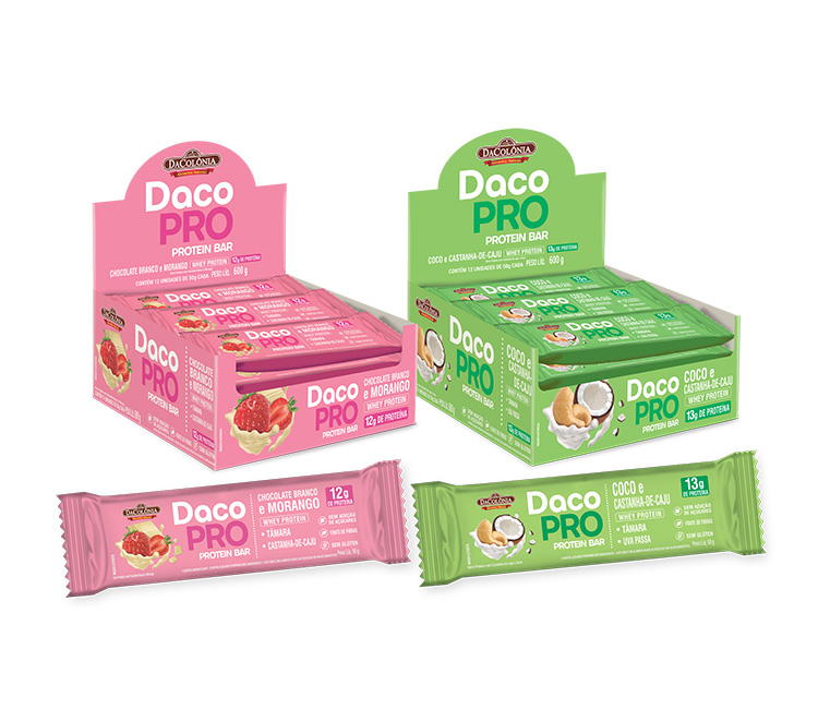 DaColônia Lança Novos Sabores da linha DacoPRO Protein Bar - APRAS